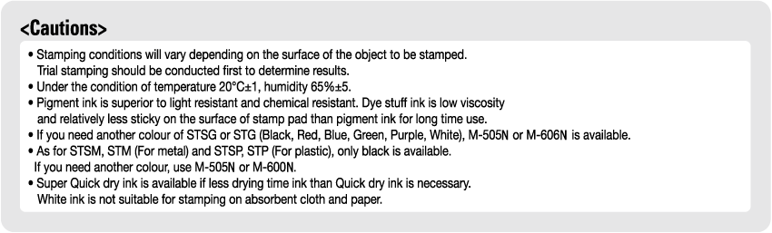 SPECIAL TYPE INK FOR SPECIAL MATERIAL | Products | Shachihata